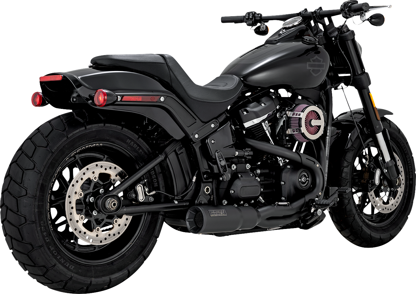 VANCE & HINES 2-into-1 Hi-Output Short Exhaust System - Stainless Stee ...