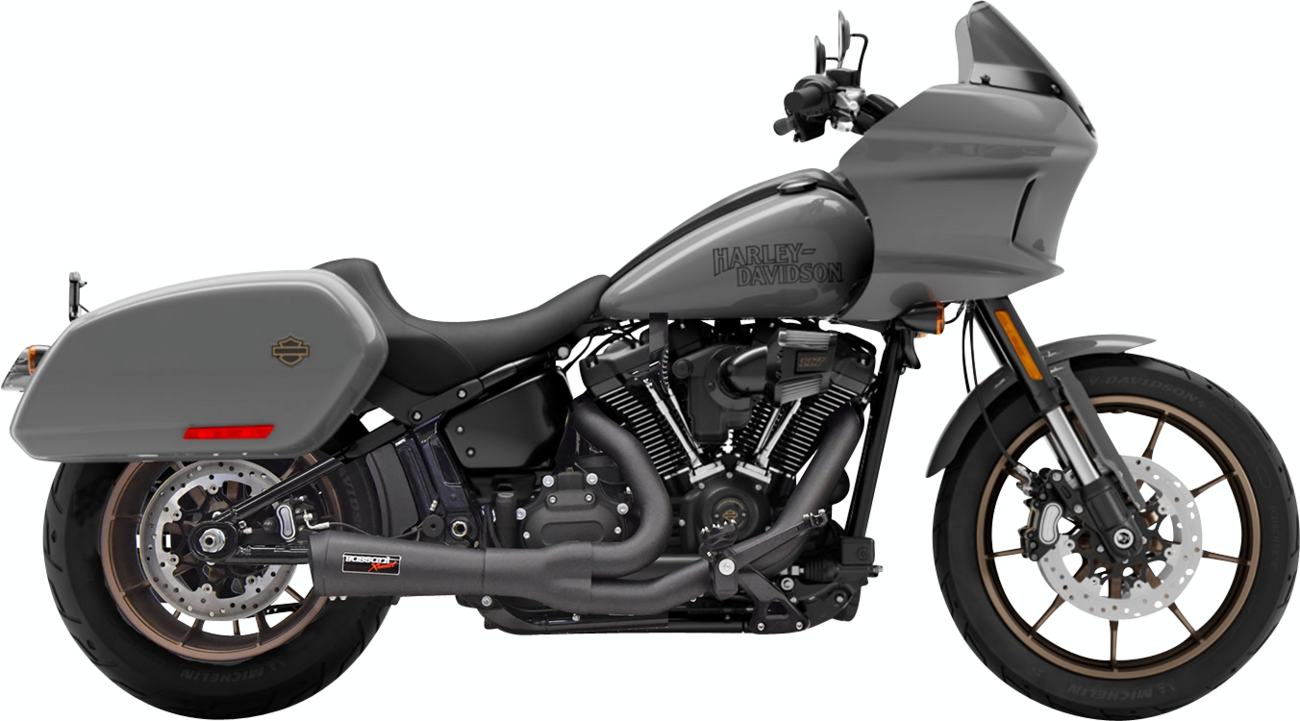 BASSANI XHAUST 2-into-1 Ripper Short Exhaust System - Black - 49-State ...