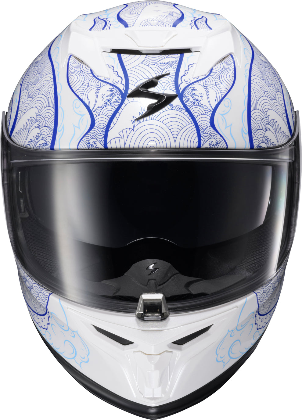 Scorpion EXO Exo T520 Helmet Nama Shimi White/Blue Small * DOT/ECE Cer ...