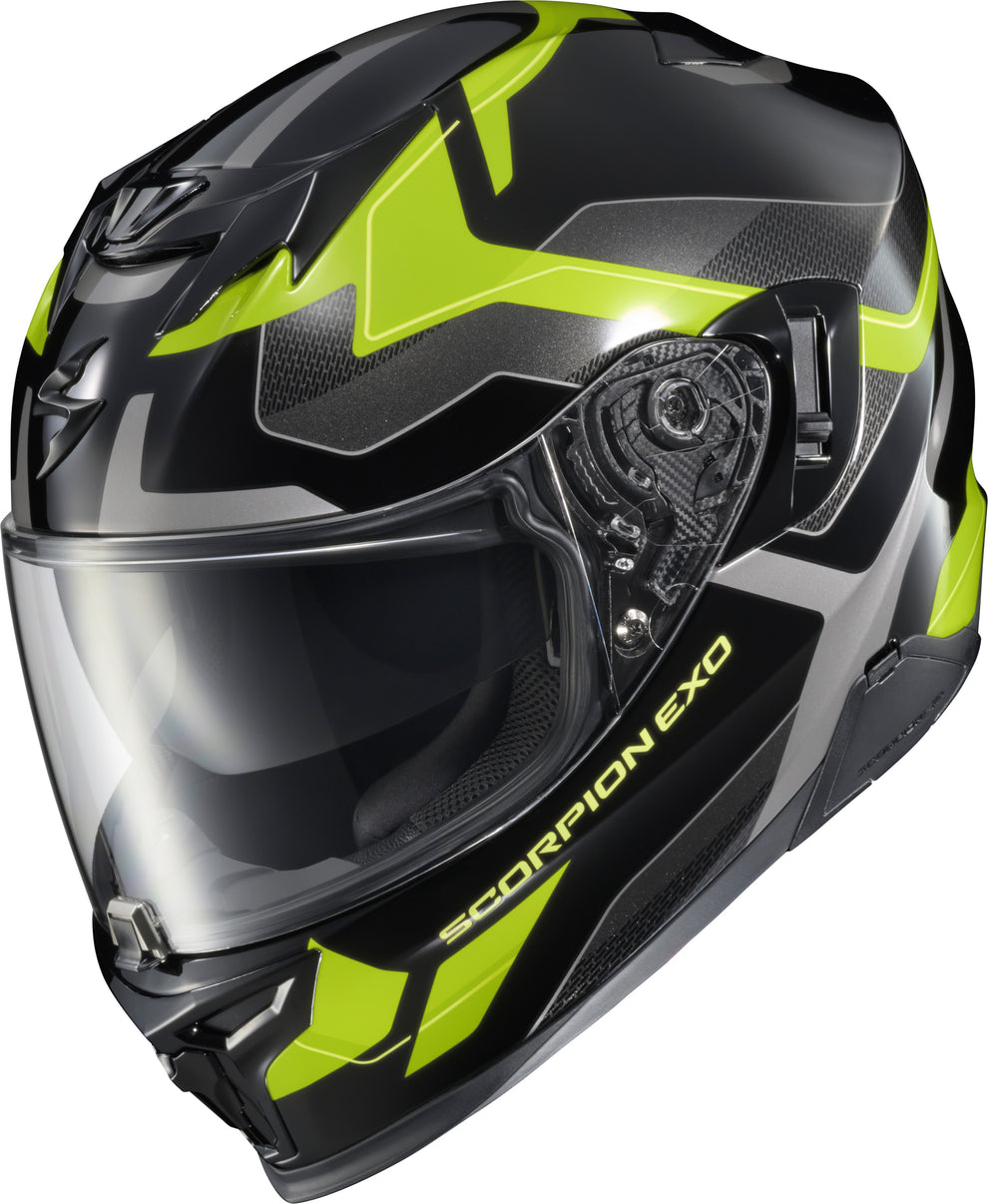 ScorpionEXO Exo T520 Full Face Helmet Zuse Black/Hi Viz Small – V ...
